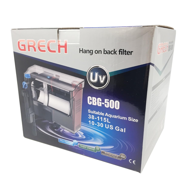 CBG-500 HANG ON FILTER WITH UV | FRESHWATERAQUATICA