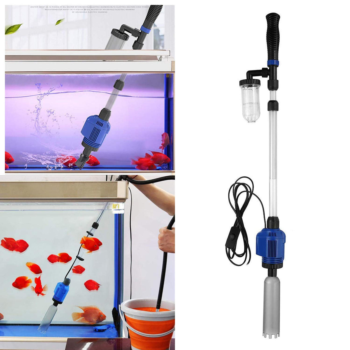 Venus Aqua SUNSUN-HXS-02 Electrical Aquarium Cleaner | FRESHWATERAQUATICA